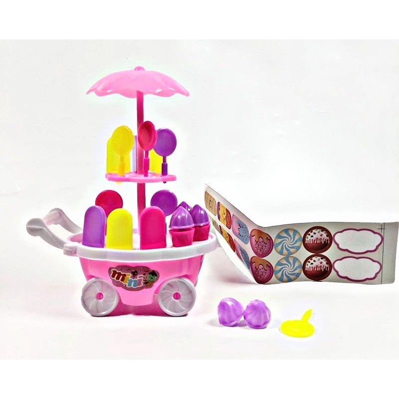 Jual FI 526 GEROBAK ES KRIM KECIL MAINAN / TROLLI ICE CREAM MINI ...