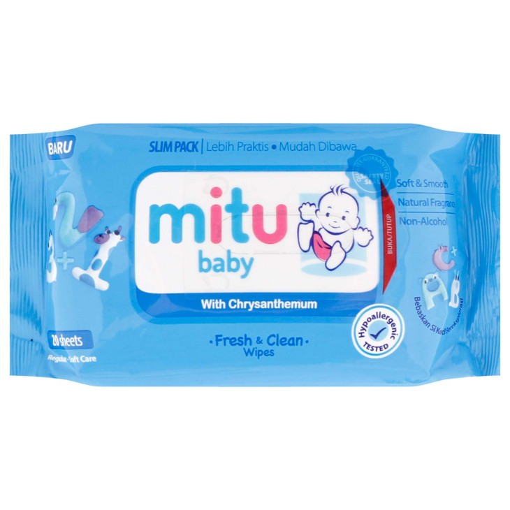 Jual MITU BABY REGULAR 20 SHEET / TISSUE BAYI Indonesia|Shopee Indonesia