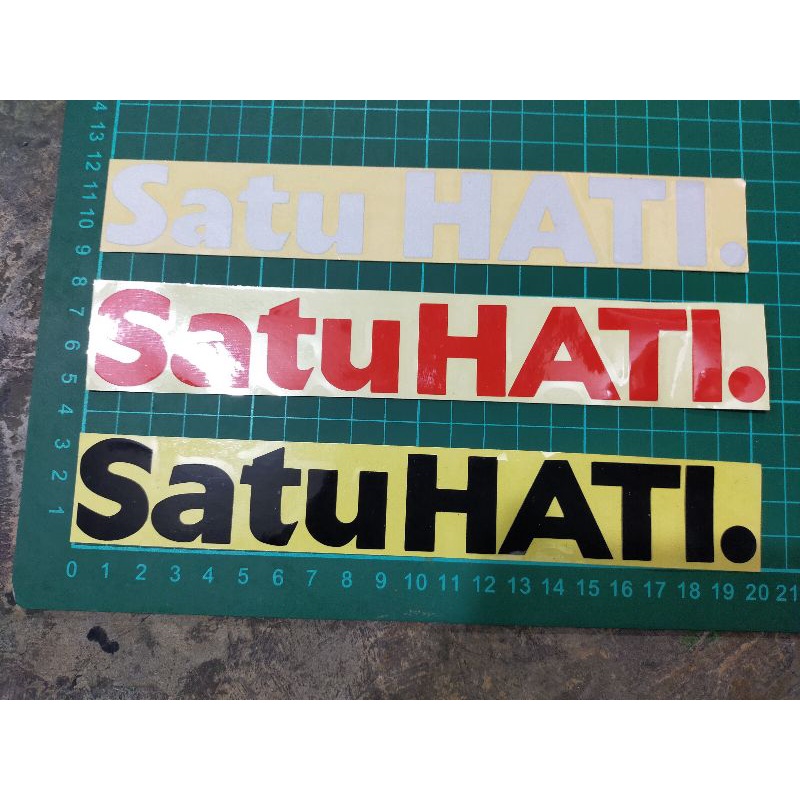 Jual STIKER STICKER CUTTING SATU HATI kualitas bagus | Shopee Indonesia