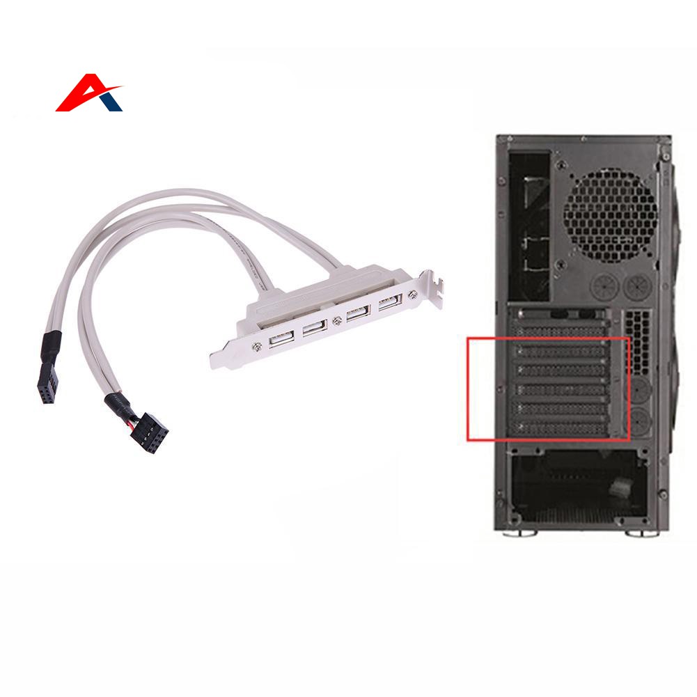 Jual USB Tambahan 4 Port Untuk Casing PC - Mount Panel Header 4 Port ...