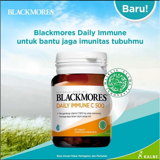 Jual Blackmores Daily Immune C 500 Isi 30 Tablet - Vitamin C 500mg | Shopee Indonesia
