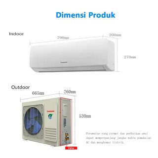 CHANGHONG AC 1 PK CSC-09NVB2 [INDOOR + OUTDOOR UNIT ONLY] | Shopee ...