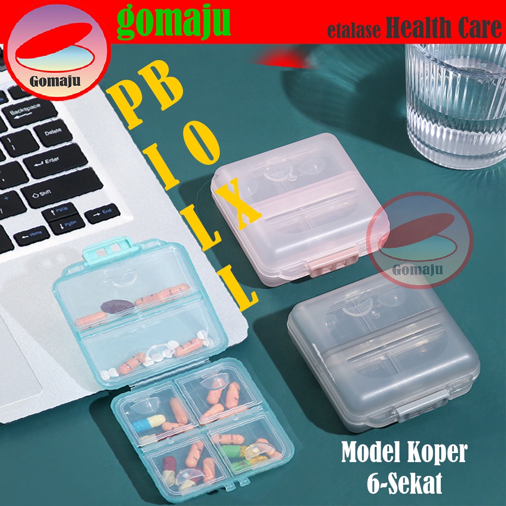 Jual KOTAK OBAT MEDICINE STORAGE TEMPAT OBAT MODEL KOPER PILLBOX 6 ...