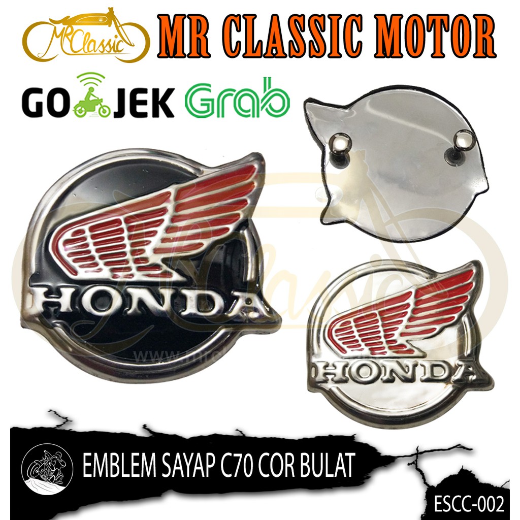 Jual Emblem Logo Sayap Honda C70 Plat Bulat | Shopee Indonesia