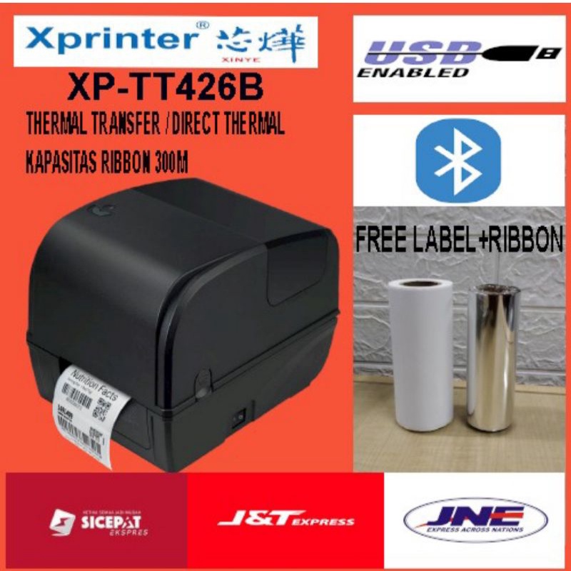 Jual Barcode Printer Label Xprinter XP-426B USB + Bluetooth = ZD230 ...