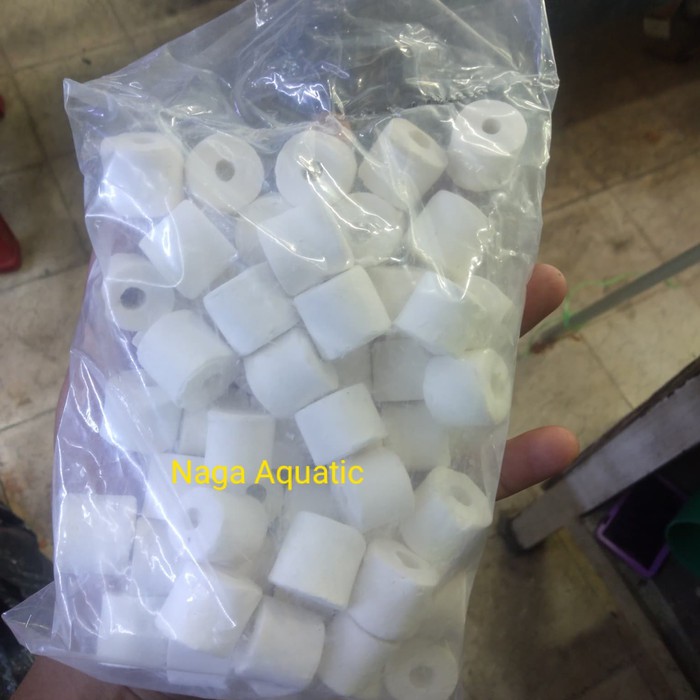 Jual bioring / keramik ring media filter biologis 500 gr | Shopee Indonesia