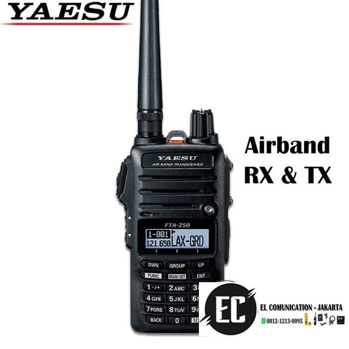 Jual HT Yaesu FTA-250L Airband Radio Pesawat ORI Baru FTA250L FTA250 ...