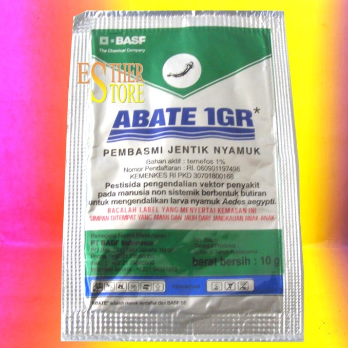 Jual Abate 1 GR 1GR 10 gram Larvasida Pembasmi Jentik Nyamuk Penyebab ...