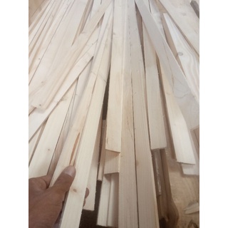 Jual Reng Kayu Tipis 100x3x0,5 Isi 5pcs List Kayu Pinus Jati Belanda ...