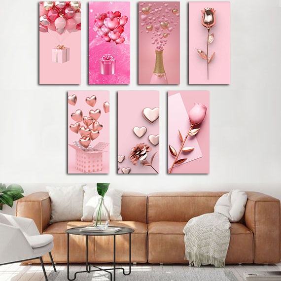 Jual HIASAN DINDING - WALL DECOR TEMA WALLPAPER PINK | Shopee Indonesia