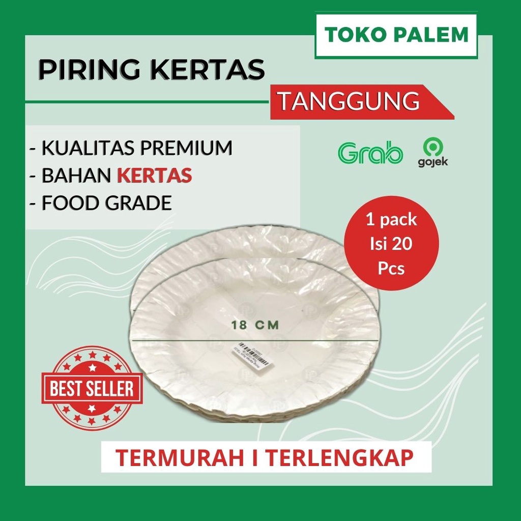 Jual Piring Pesta Kue Ulang Tahun / Kertas / Paper Plate Putih Tanggung (Isi 20 Pcs) | Shopee ...