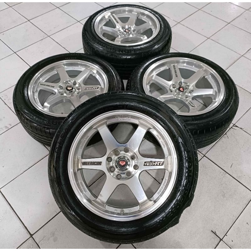 Jual Velg Variasi pelek Mobil Seken Te37 Ring 16 H4x100/114,3 + Ban ...