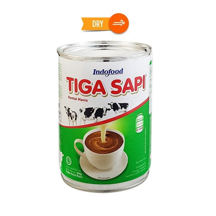 Jual Tiga Sapi Susu Kental Manis / Sweetened Creamer 500gr | Shopee ...