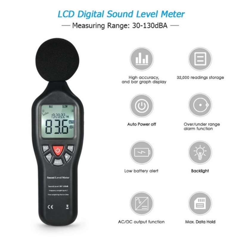 Jual NK-D2 Digital Sound Level Meter Desibel Pengukur Alat Ukur ...