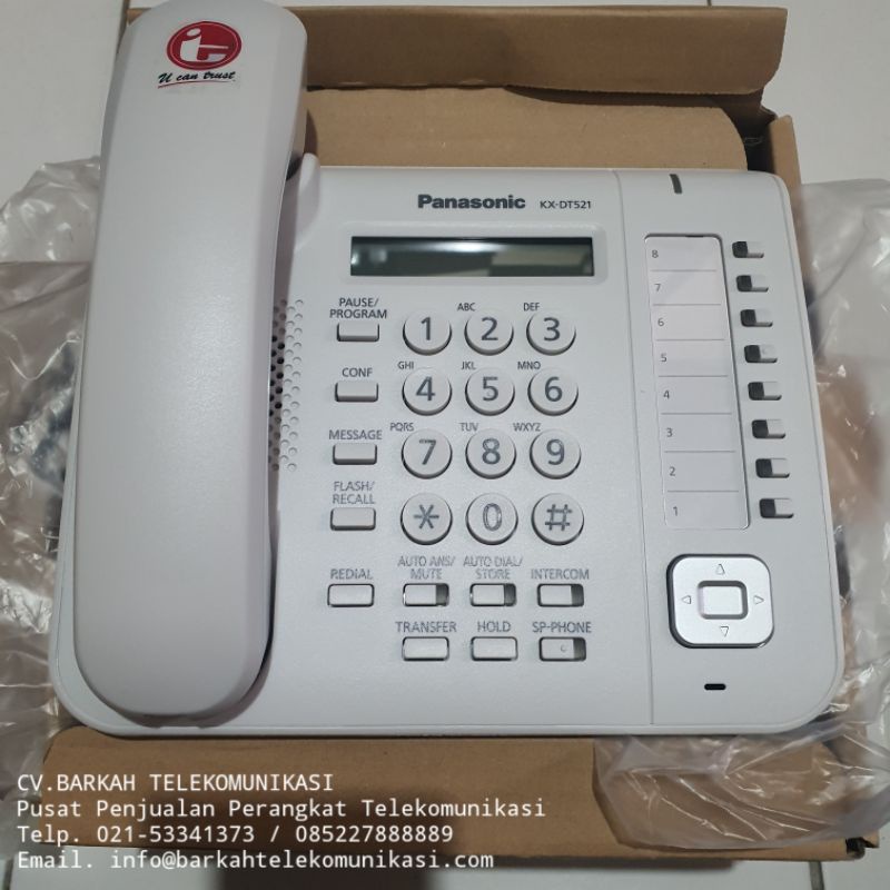 Jual Telepon Panasonic KX-DT521 Telepon Digital Proprietary Garansi ...