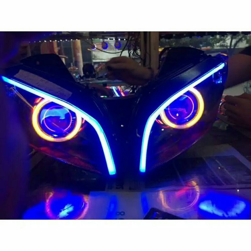 Jual paket Projector Led reflektor lampu depan R15 v1 v2 paket lampu ...