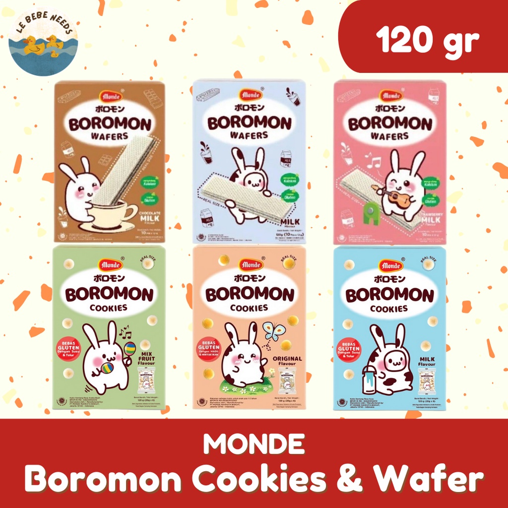 Jual Monde Boromon Cookies Isi 6 @ 30 gr - Monde Boromon Wafer 120 gr ...