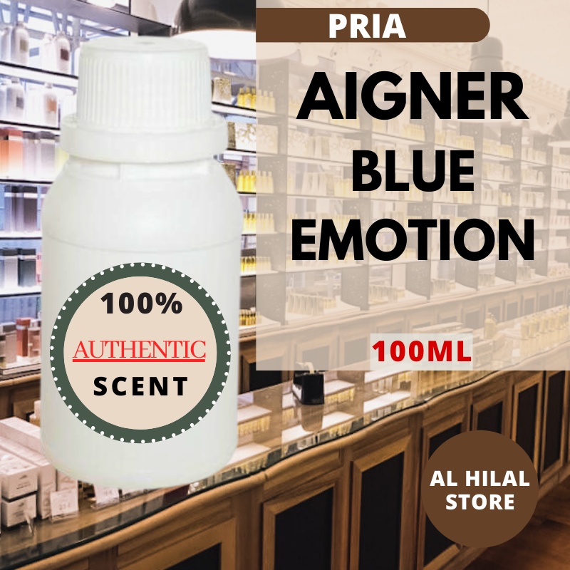 Jual BIBIT PARFUM REFILL AIGNER BLUE EMOTION 100ML ORIGINAL REPACK ...