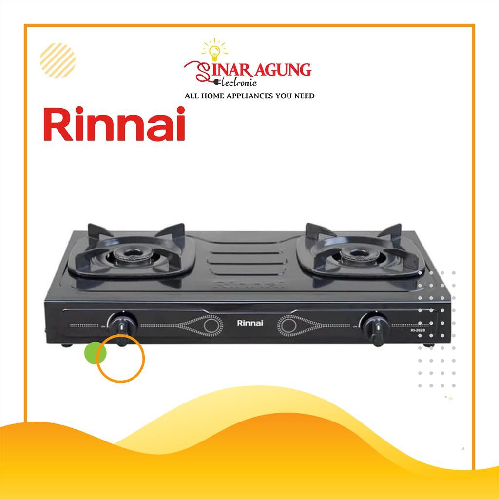 RINNAI Kompor Gas 2 Tungku RI202S / RI 202 S Sun Burner [Original ...