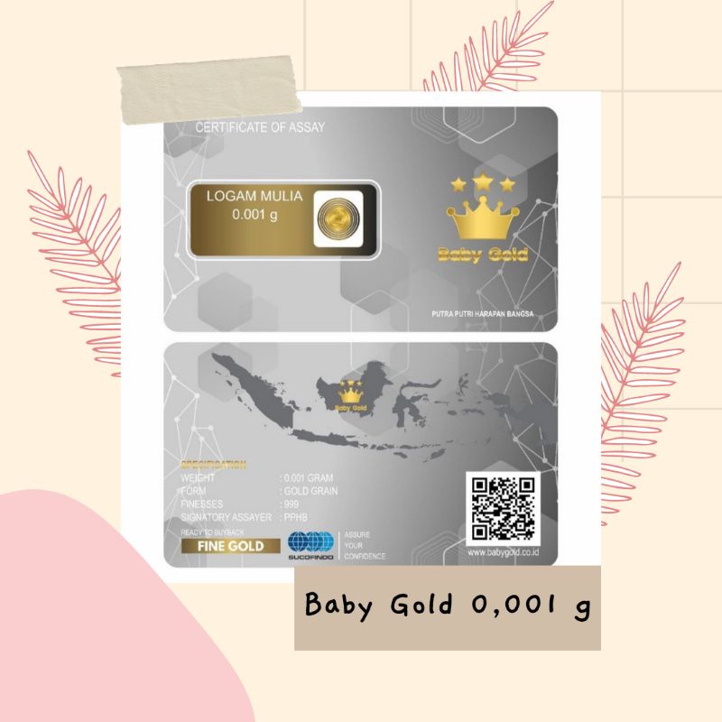 Jual BABY GOLD 0,001 g | Emas Mini 0.001 gram 24 karat | Logam Mulia 0 ... Jual BABY GOLD 0,001 g | Emas Mini 0.001 gram 24 karat | Logam Mulia 0 ...