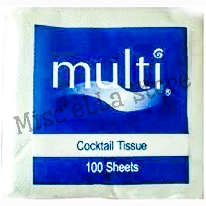 Jual MULTI Eco Cocktail Napkin Tissue 2 ply ( 100 Sheets ) | Shopee ...