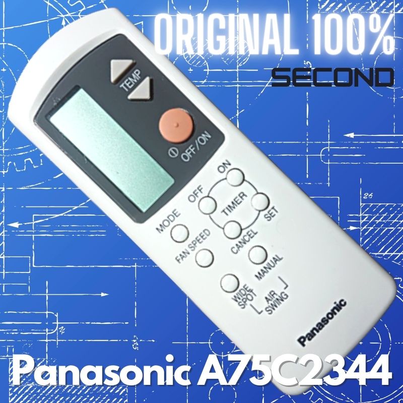Jual Remote AC Panasonic A75C2344 Original Second | Shopee Indonesia
