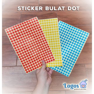 Jual Stiker bulat sticker dot sticker edukasi anak aktivitas montessori ...