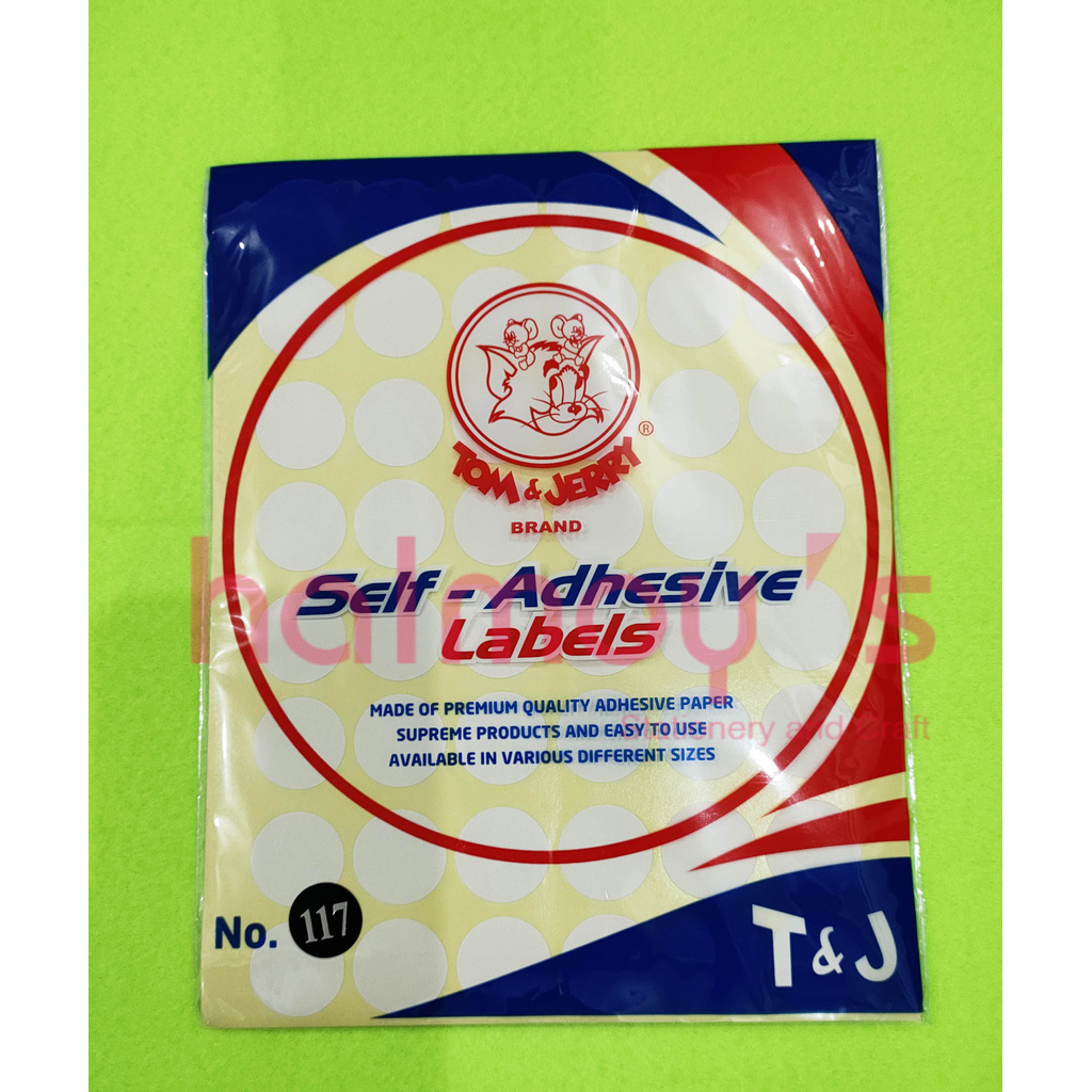 Jual Sticker Label Tom And Jerry No 117 Bulat 22 Mm 480 Pcs