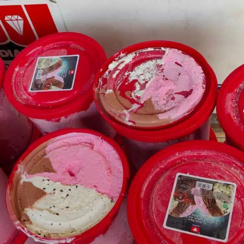 Ice Cream Diamond 8 Liter Neopolitan Chocochip | Shopee Indonesia