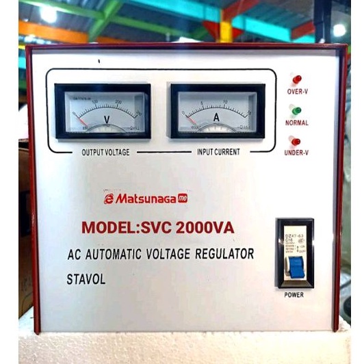 Jual STAVOL 2000 Watt Matsunaga Stabilizer Penyeimbang Listrik | Shopee ...
