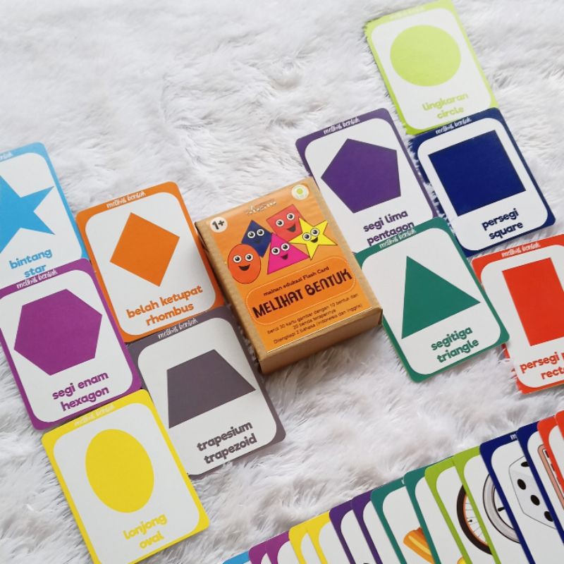Jual FLASHCARD MELIHAT BENTUK BY DEDUFUNTOYS | Shopee Indonesia