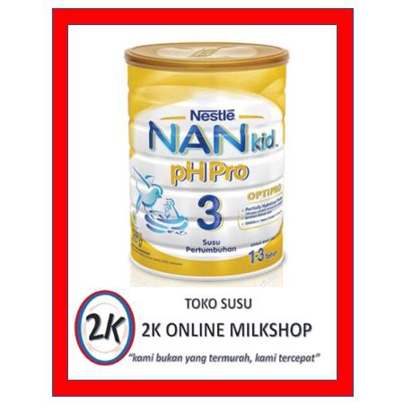 Jual NESTLE NAN KID 3 PH PRO OPTIPRO 800 GR (NAN HA 3) Indonesia|Shopee ...