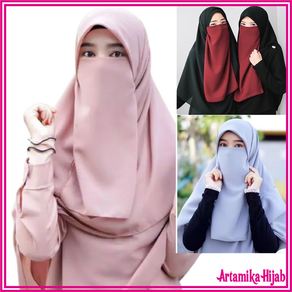Jual CADAR TALI / Niqab / Cadar Niqab / Cadar Wolfis Premium / Cadar Murah artamika hijab ...