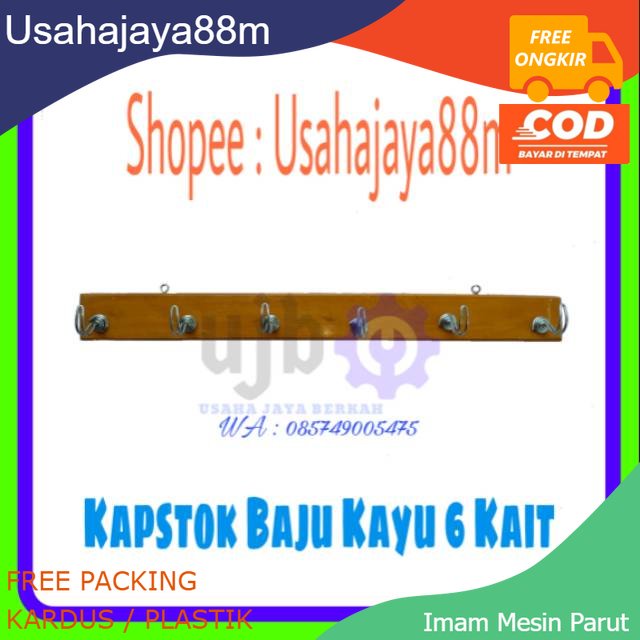 Jual kapstok baju stainless 6 kait - Kastok Keong 6 kait - gantungan ...
