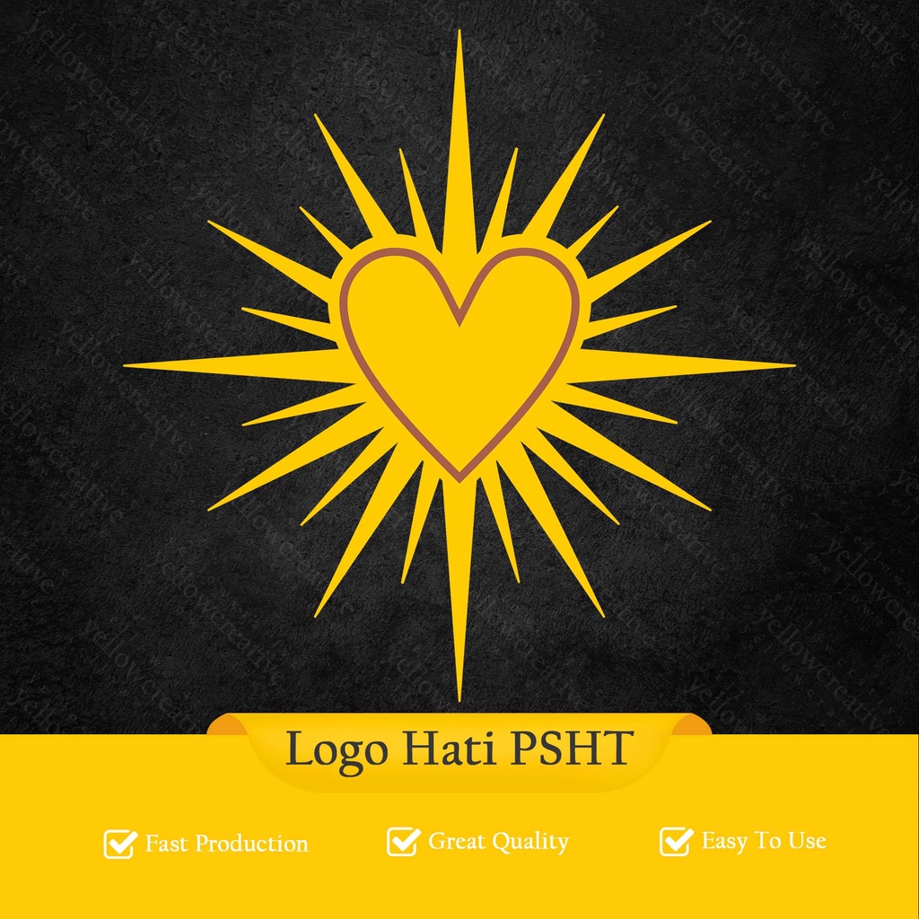 Jual Logo Hati PSHT - Bahan Dekorasi Mahar Logo Hati PSHT Bahan ...