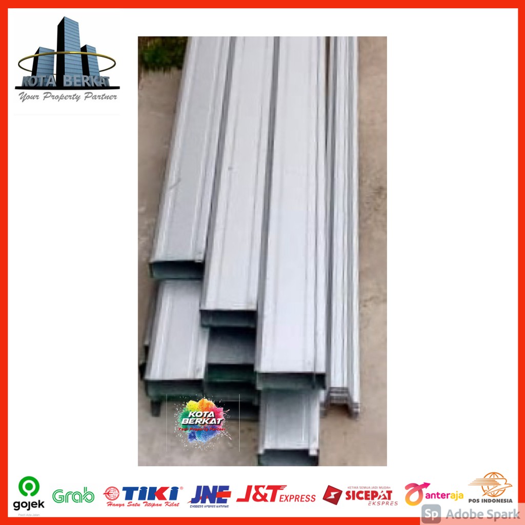 Jual BAJA RINGAN KASO/ CANAL C KASO PANJANG 6 METER | Shopee Indonesia