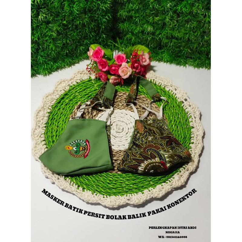 Jual MASKER PERSIT BOLAK BALIK ( BATIK LOGO TENGAH, PSK LOGO BORDIR ...