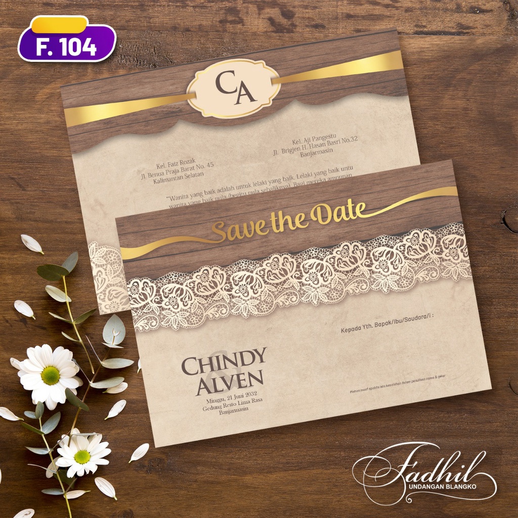 Jual FADHIL 104 Blanko Undangan | Blangko Undangan | Undangan Murah | Shopee Indonesia