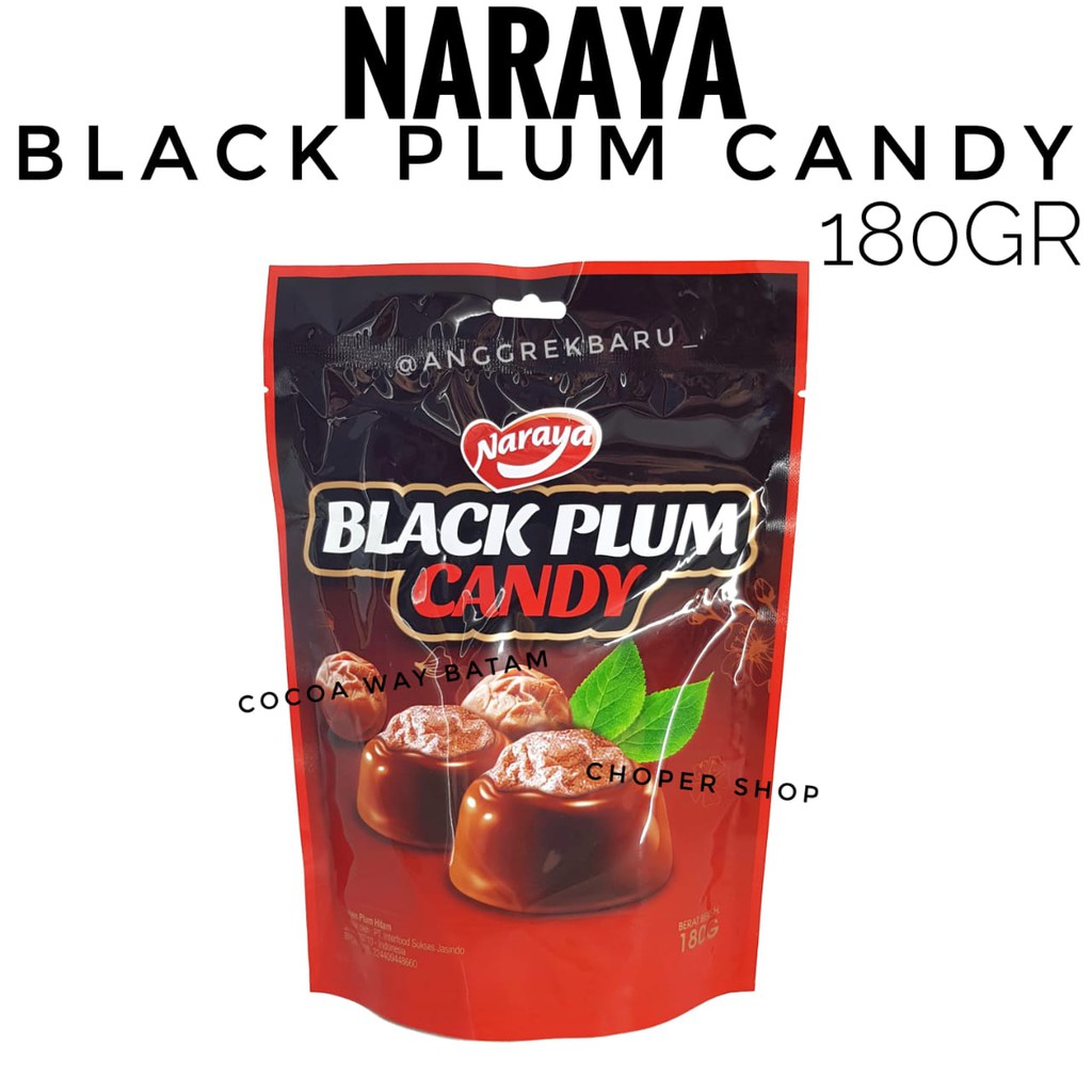 Jual Permen Naraya Black Plum Candy 180gram | Shopee Indonesia