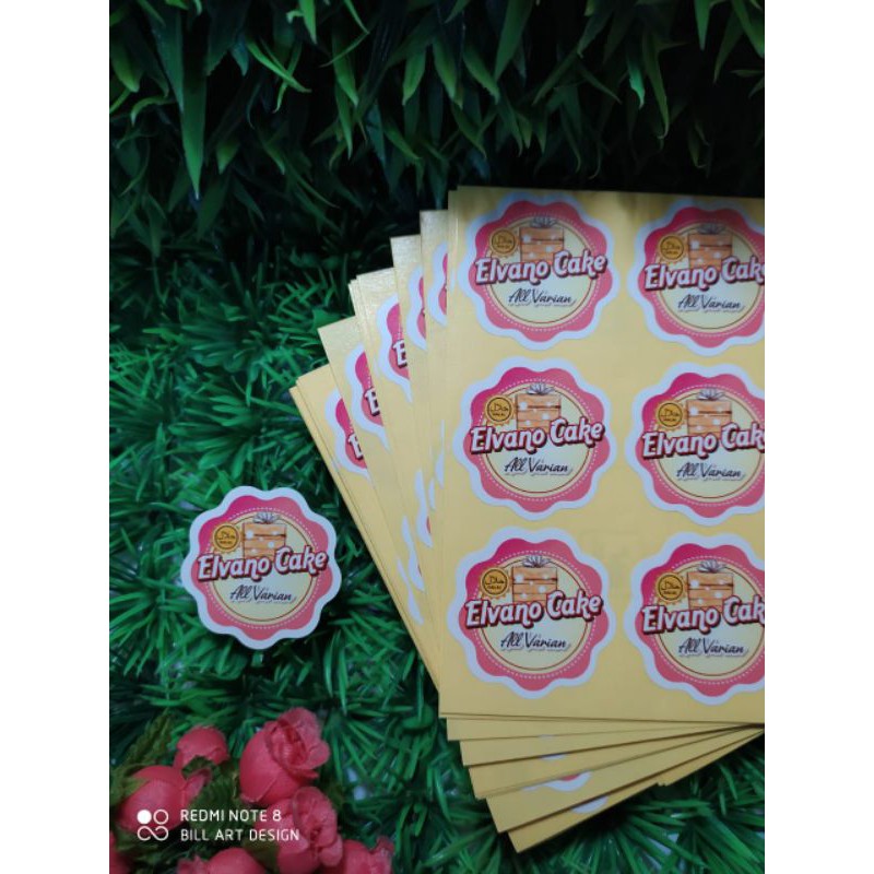 Jual stiker kemasan,stiker produk,stiker kue,stiker botol,stiker ...