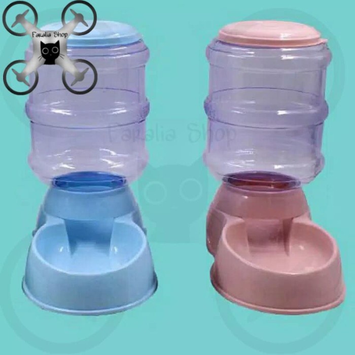 Jual Auto Pet Feeder Besar Dispenser Tempat Makan Minum Anjing Kucing ...