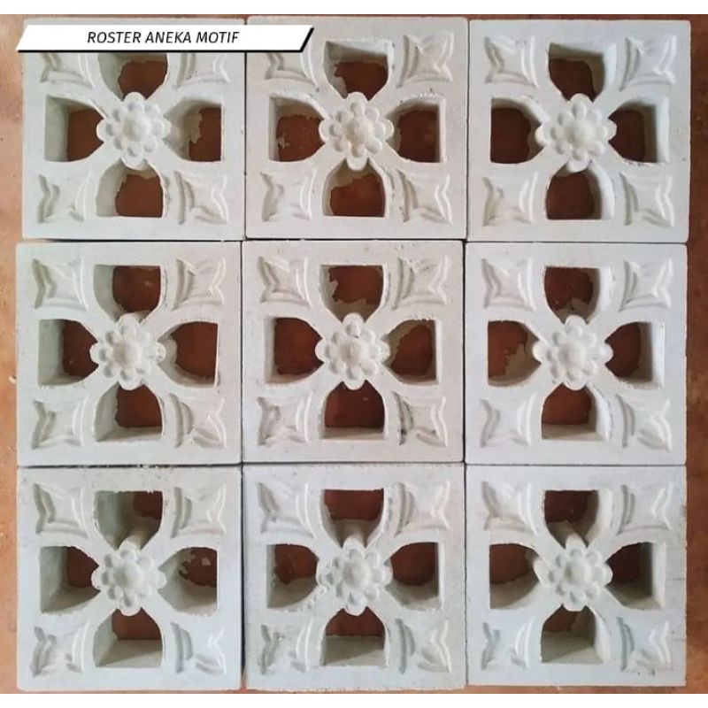 Jual Roster beton minimalis motif bunga | Shopee Indonesia