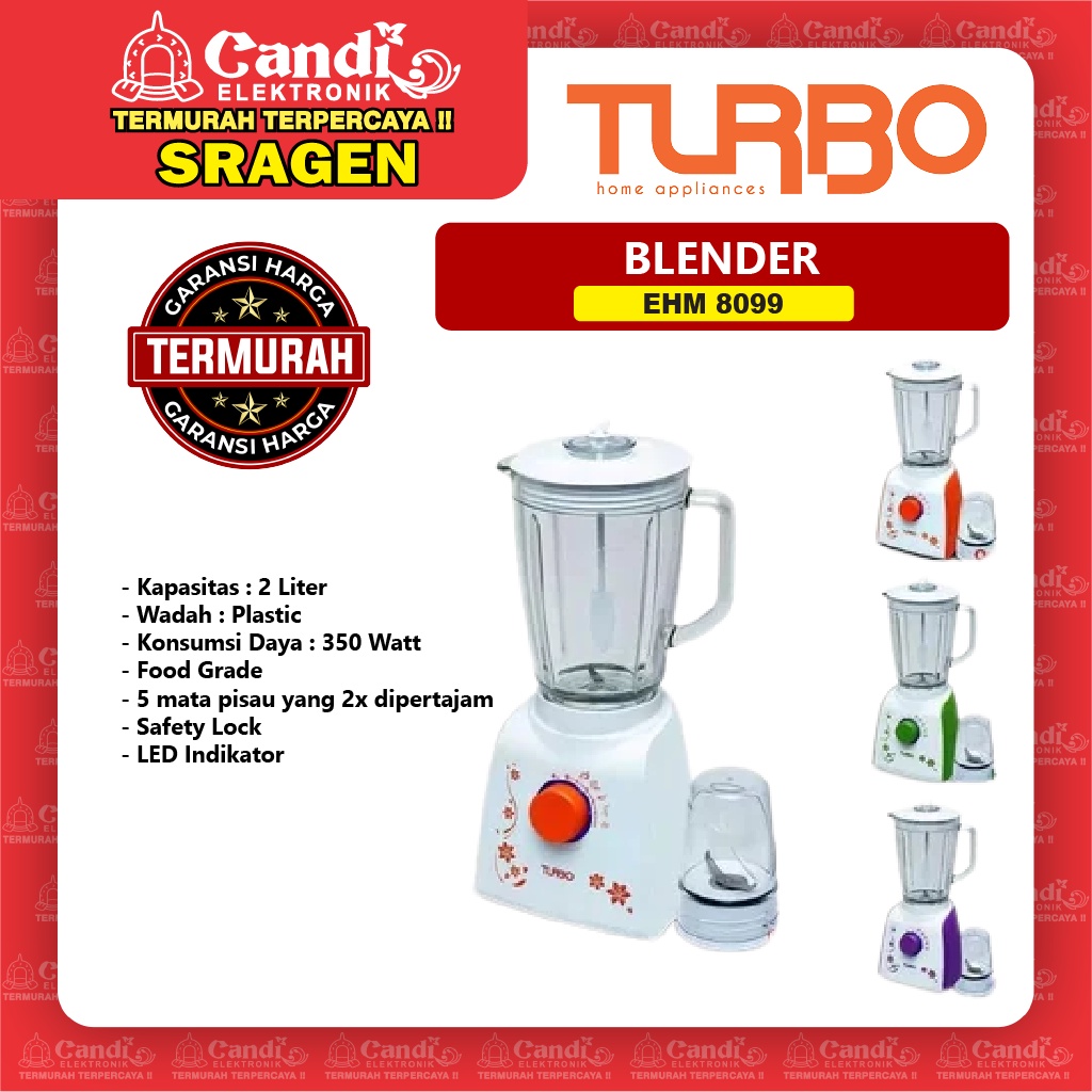 Jual TURBO BLENDER 2 LITER EHM 8099 | Shopee Indonesia