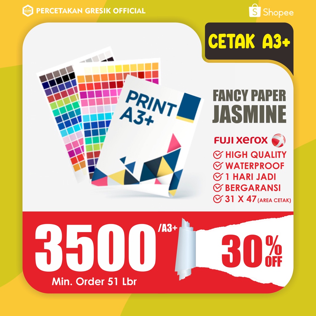 Jual CETAK FANCY PAPER JASMINE DIGITAL PRINTING A3+ [HARGA GROSIR ...