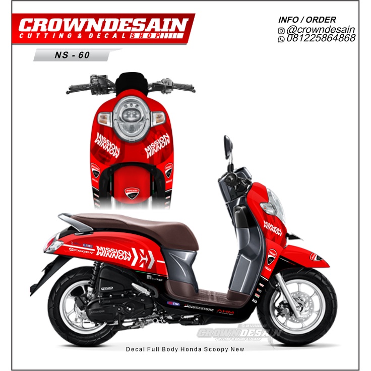 Jual Stiker Full Body Decal Scoopy 2018 2019 Decal Scoopy Stylish Full ...