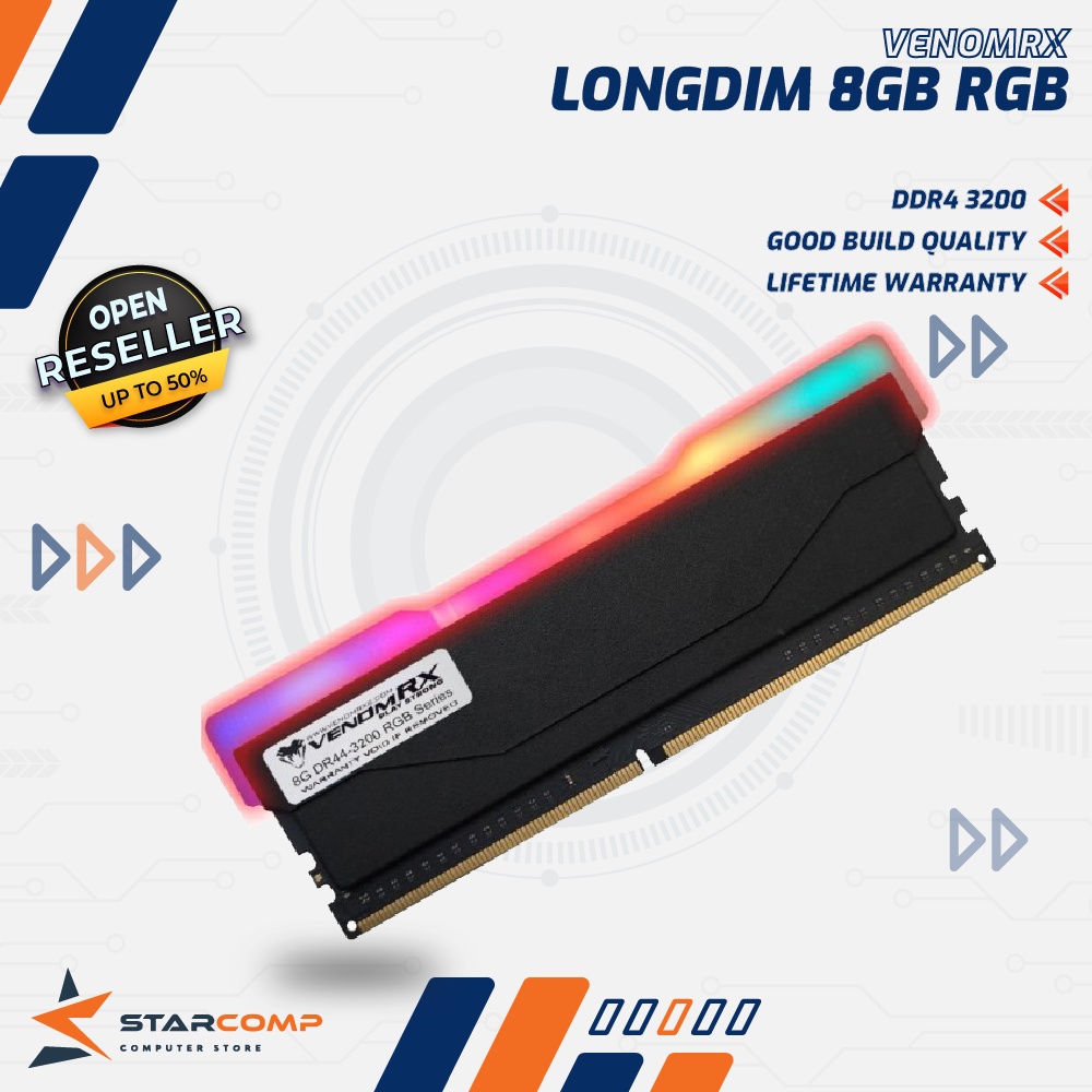 Jual VenomRX RAM Longdimm DDR4 8GB PC 3200 Super RGB Venom RX | Shopee ...