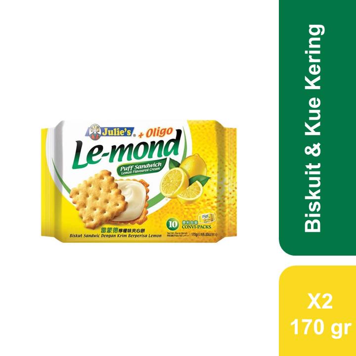 Jual Julies Le-Mond Biskuit Lemon 2 x 170 gr Indonesia|Shopee Indonesia