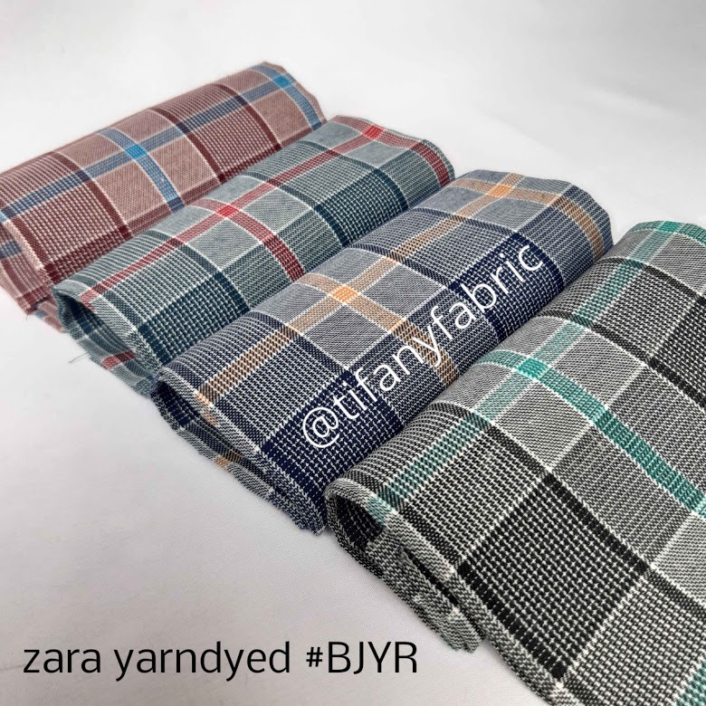 Jual Kain Kotak Garis Salur Katun Yanded Yandet Yarndyed Yarn dyed ...