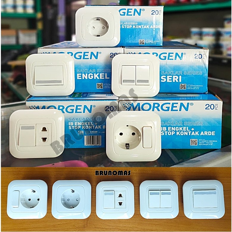 Jual IB MORGEN SAKLAR TEMBOK TANAM PUTIH | Shopee Indonesia