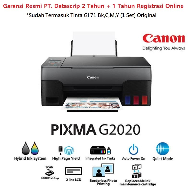 Jual Printer Canon G2020 / Canon Pixma G 2020 (Print,Scan,Copy ...